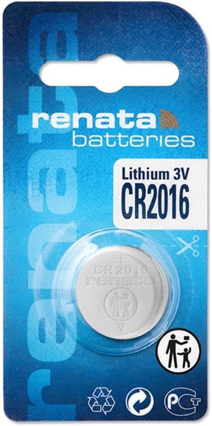 3V Lithium Coin Cell Horloge Batterij CR2016 | bol
