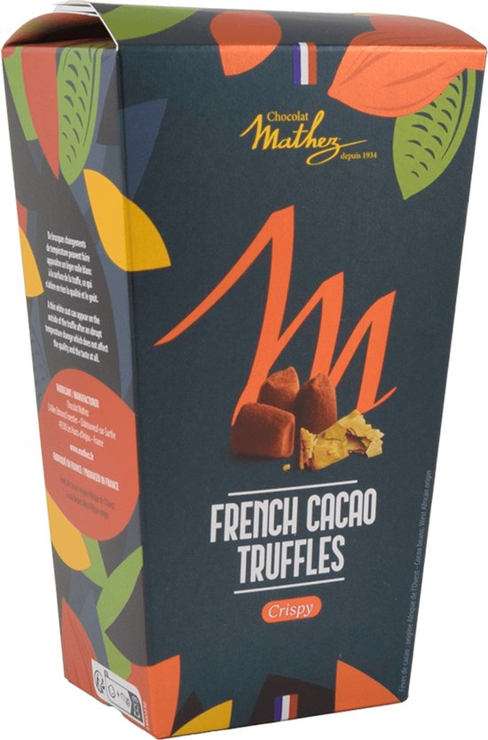 Mathez French Cacao Crispy Truffles - Truffe Chocolat | bol