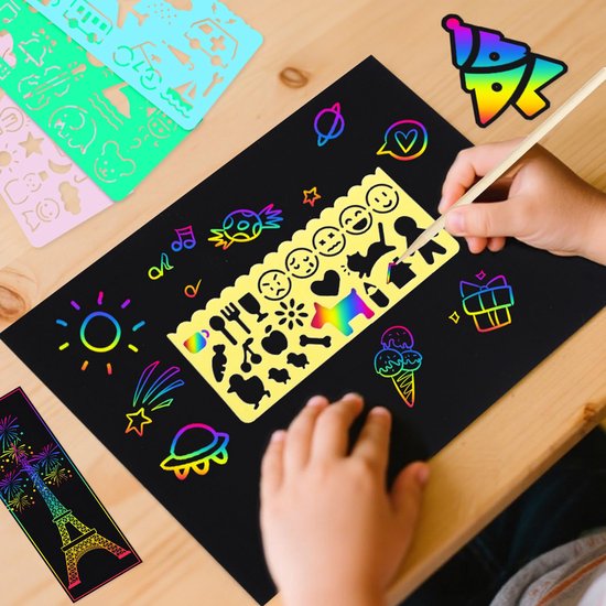 IMPERATORIS® Scretch Art - Kinderen en Volwassenen - Magic Kras ...