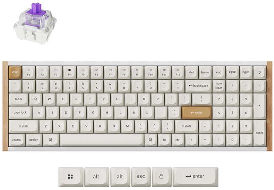 Clavier Keychron K4 HE Nebula édition spéciale blanc | bol
