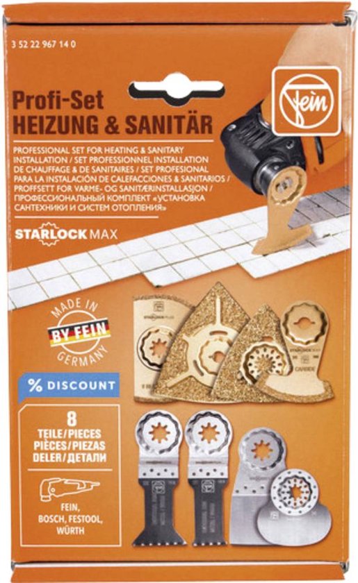 Fein Professionele set StarlockMax Verwarming/Sanitair Zaagbladenset ...