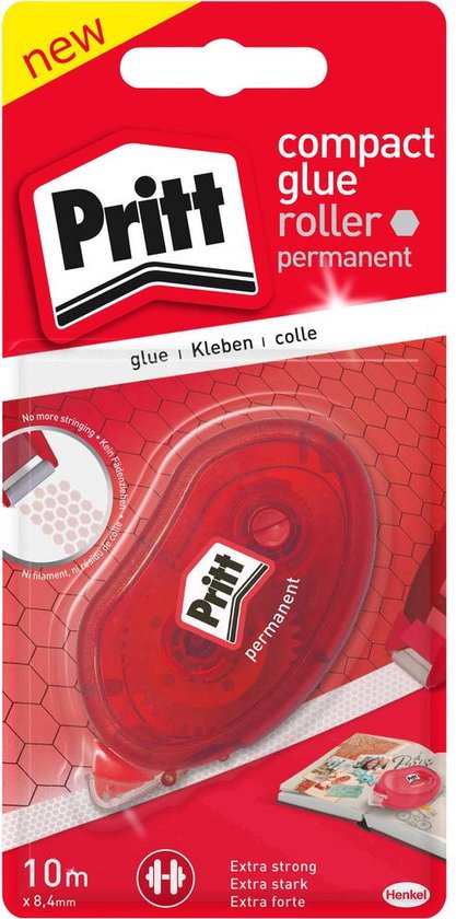 Pritt Compact Lijm Roller Permanent 10 m | bol.com