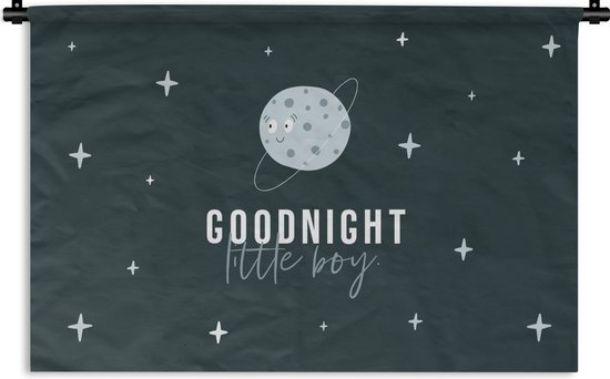 Wandkleed - Wanddoek - Quotes - Jongen - Goodnight little boy ...