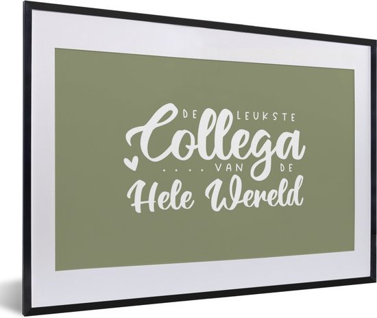 Fotolijst incl. Poster - Spreuken - Quotes - Groen - 'De leukste ...