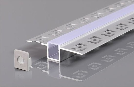 Inbouw stuc profiel | 15mm voor LED strips | 2 meter | bol.com