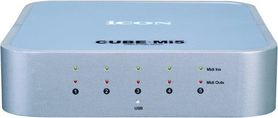 iCON CubeMi 5 USB MIDI-Interface 5 in/out - MIDI interfaces | bol.com