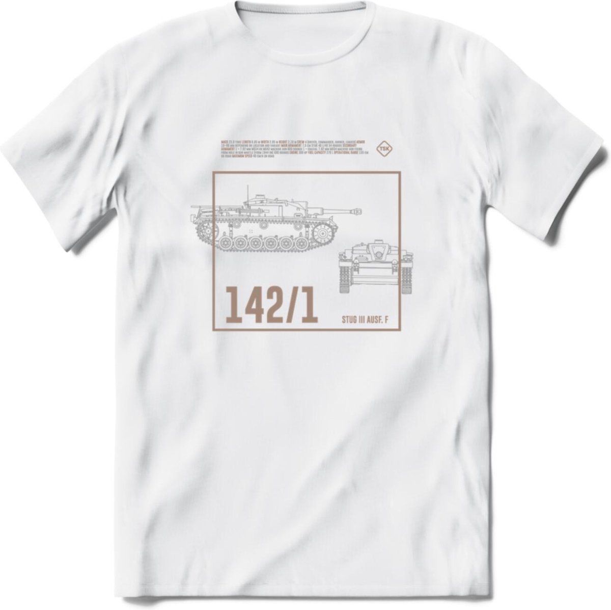 Stug 3 Tank Destroyer leger T-Shirt | Unisex Army Tank Kleding | Dames ...