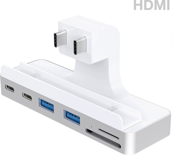 iMounts iMac 24 inch USB-C hub met HDMI - iMac USB-C - SD-reader - USB3 ...