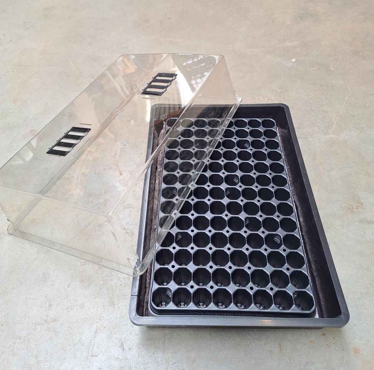 ZEER STEVIGE Kweekkas zonder verwarming 58 x 38 x 24 cm voor Zaaitray ...
