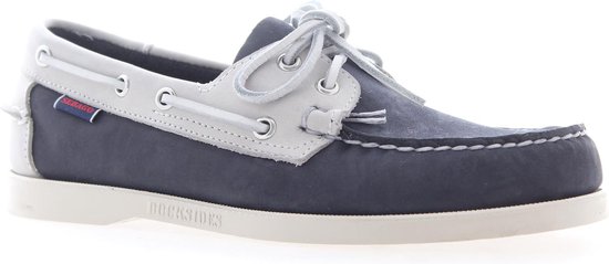 Sebago Docksides Light Grey - Blue Indigo | bol