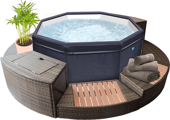 Maison Home – Jacuzzi – verplaatsbaar bubbelbad – met meubel – 5 ...