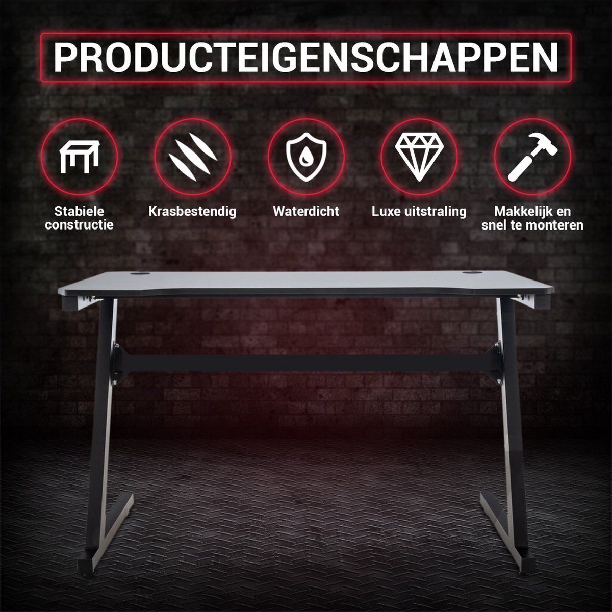 Gamebureau Gaming Desk Gamingbureau Game Bureau Met Led Tafel | bol.com