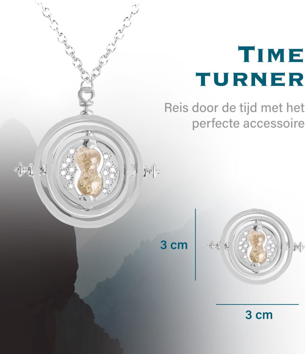 Time turner - Harry potter ketting - zilver - Harry potter kleding ...