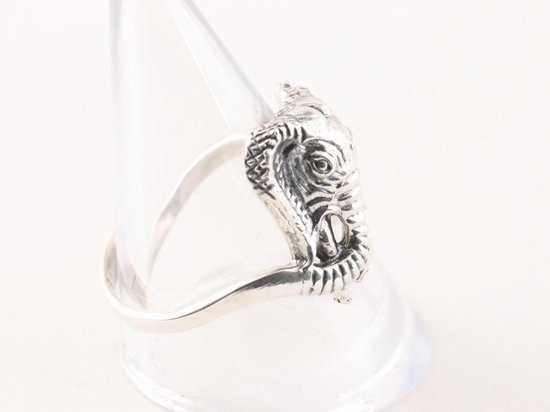 Fijne zilveren olifant ring - maat 17 | bol
