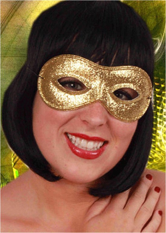 Oogmasker goud met glitters | bol