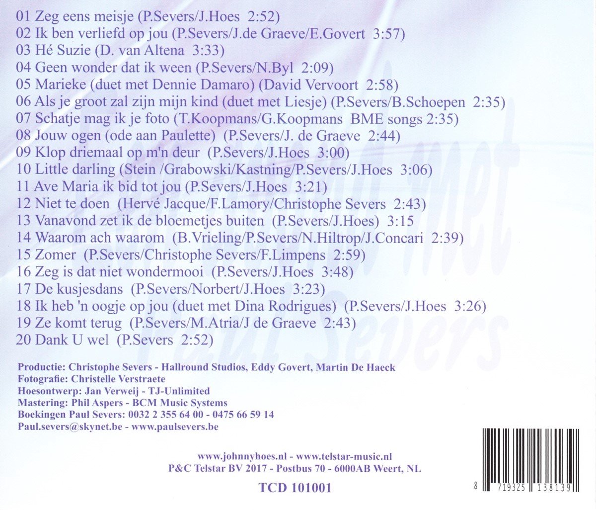 Paul Severs - Een Avond Met Paul Severs Beste Van (CD), Paul Severs ...