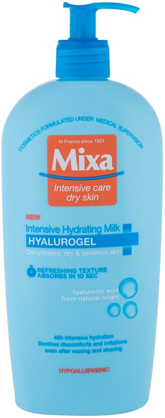 Mixa - Moisturizing Body Lotion for Dry and Sensitive Skin Hyalurogel ...