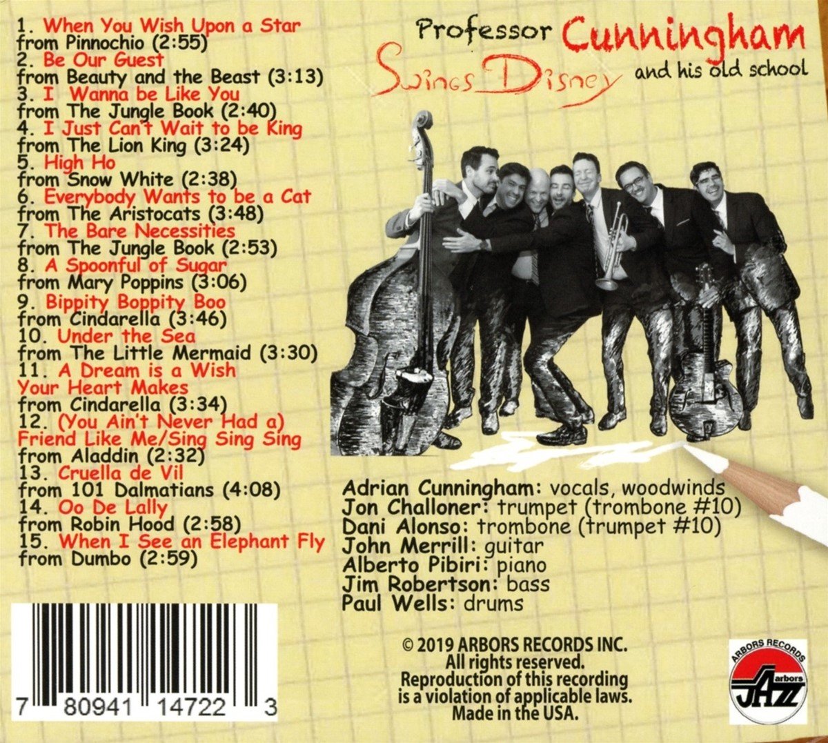 Professor Cunningham And His Old School - Swing Disney (CD), Professor ...