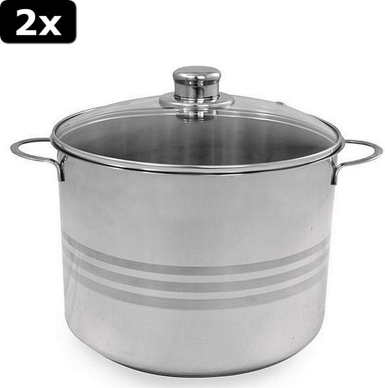 2x Cooking Soeppan Satin 24 cm 8L Alle Warmtebronnen | bol.com