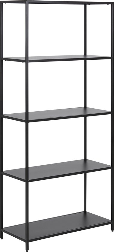 Open Plankenkast Aarhus - Zwart metaal | bol