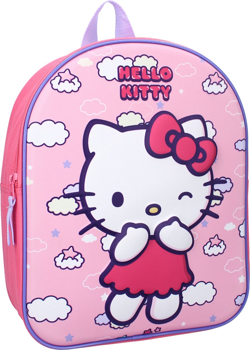 Hello Kitty My Style Rugzak (3D) 2 t/m 6 jaar - Fuchsia | bol.com
