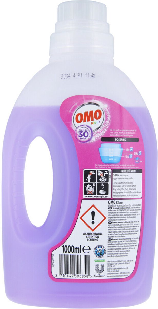 OMO Vloeibaar Wasmiddel Kleur 1 liter | bol.com