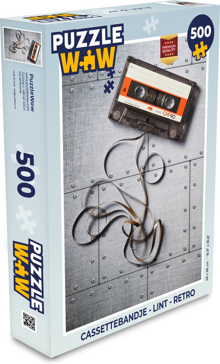 Puzzle Cassette Tape - Ruban - Retro - Jigsaw Puzzle - Puzzle 500 ...