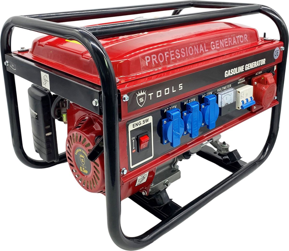 S-Tool ST8500W Groupe électrogène 4 500 W 6,5 HP Essence, Réservoir 15 ...