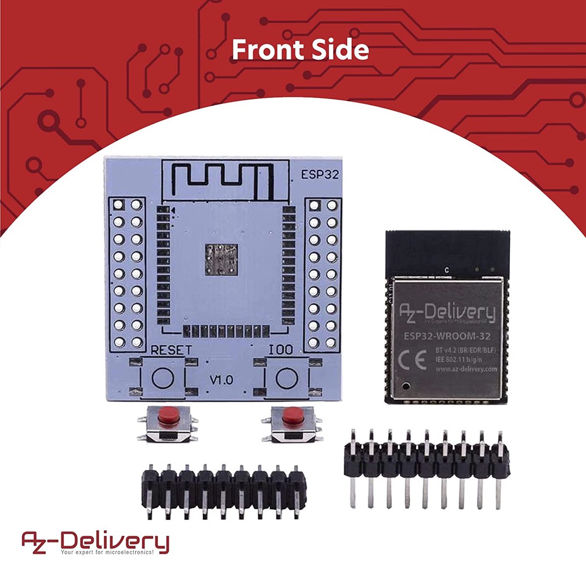 Azdelivery 3 X Esp32 Wlan Wifi Module Met Adapterplaat Compatibel Met Arduino En