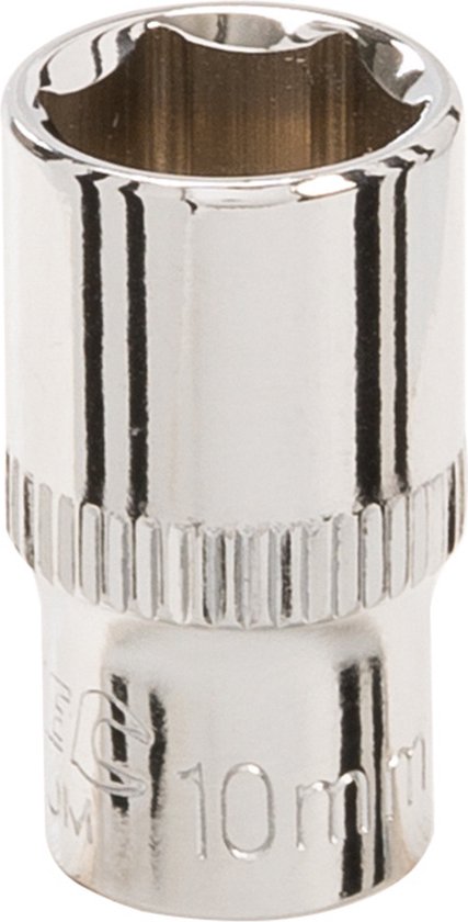 Silverline Zeskantige 1/4 metrische dop 10 mm | bol