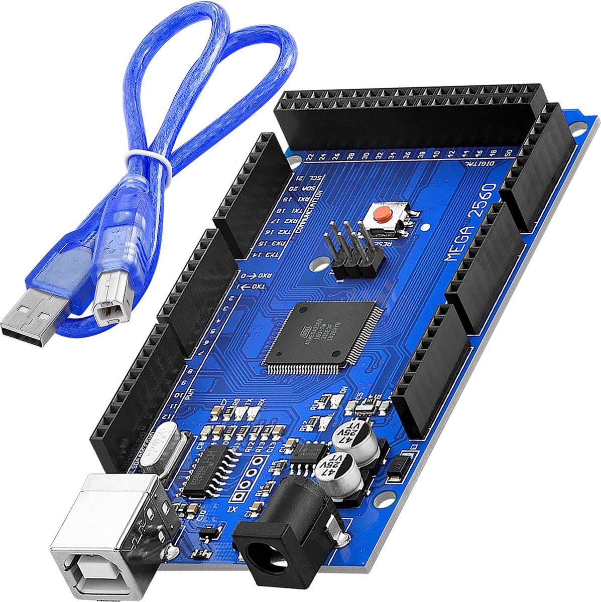 AZDelivery Mega 2560 R3 Bestuur met ATmega2560 met USB-kabel 1 | bol.com