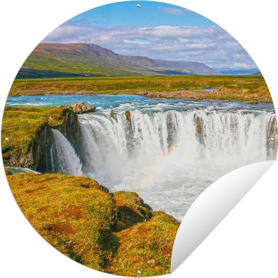 Garden Circle Waterfall - Water - Nature - 60x60 cm - Affiche de Jardin ...