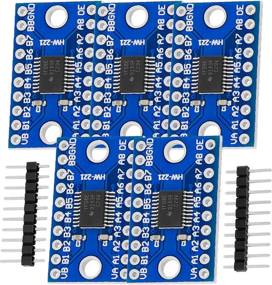 AZDelivery 5 x TXS0108E Logic Level Converter 8 kanaal compatibel met ...