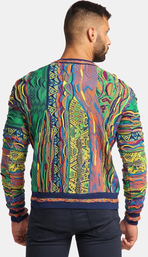 Carlo Colucci Sweater C10907 Royal Blue | bol