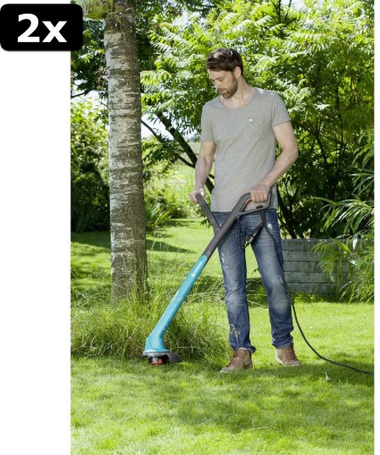 2x GARDENA - SmallCut Trimmer 350/23 - Grastrimmer (gemotoriseerd ...