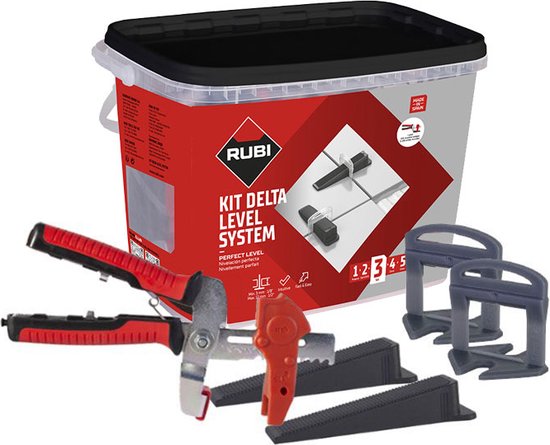 Rubi Delta Levelling Starterskit 1 mm (100 clips + 100 keggen ...