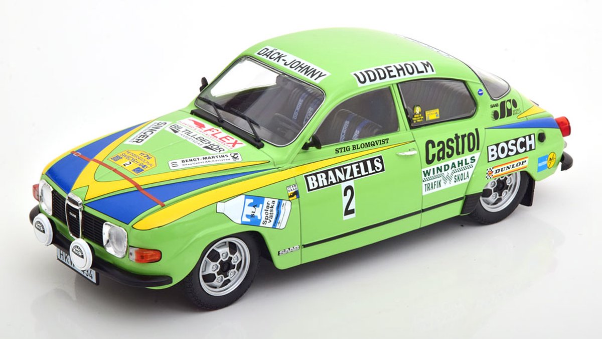 Saab 96 V4 #2 Winner Swedish Rally 1976 - 1:18 - IXO Models | bol.com