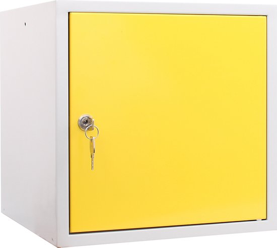 newpo lockerkubussen | HxBxD 35 x 35 x 35 cm | Geel | garderobelocker ...