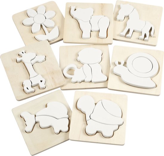 Jigsaw puzzle, size 15x15 cm, thickness 19 mm,1 puzzle,, triplex | bol.com