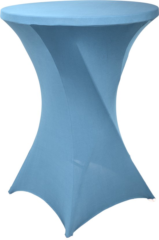 Statafelrok Licht Blauw / Baby Blauw x 6 – ∅80-85 x 110 cm – Stretch 6 stuks –... | bol.com