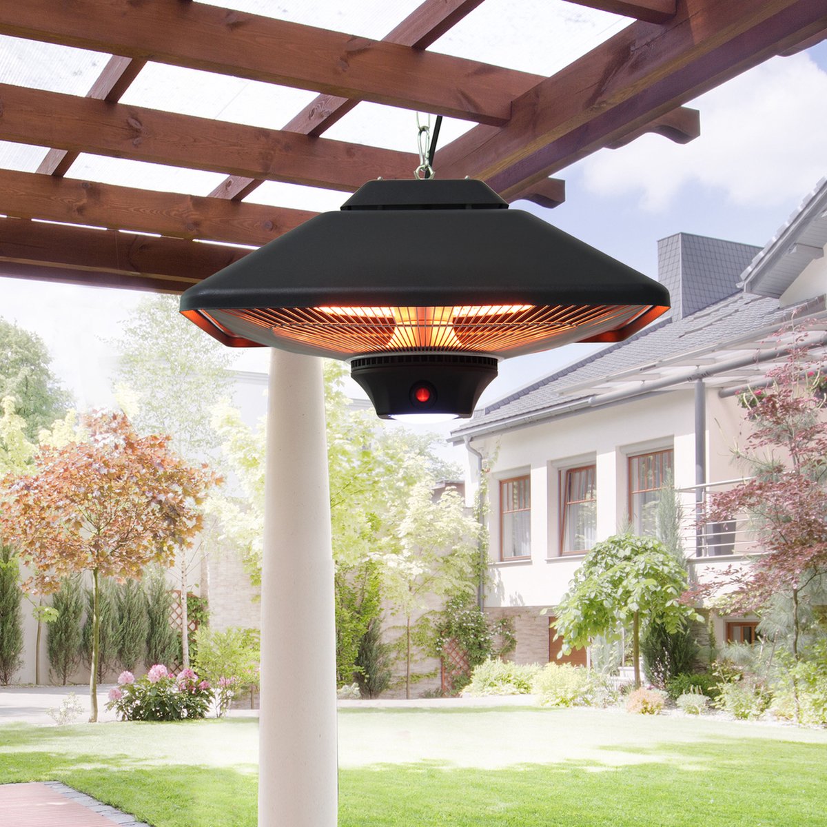 Terrasverwarmer met afstandbediening - Heater - Terrasheater - 2000 ...