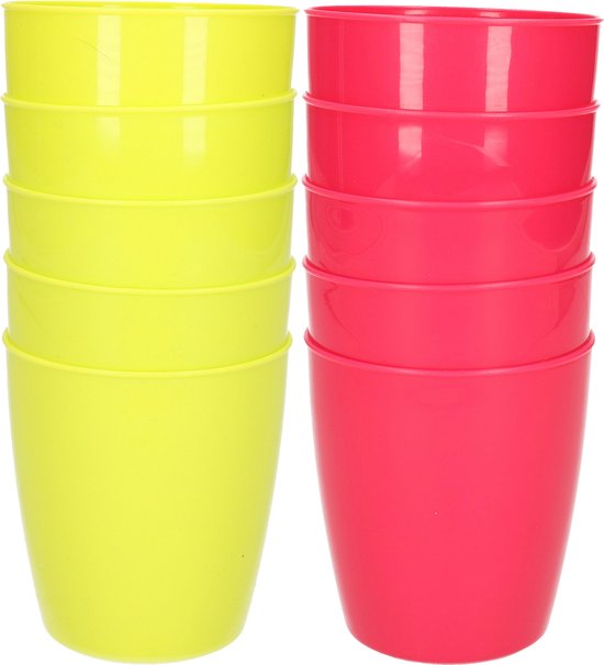 20x stuks onbreekbare kunststof water/sap/limonade glazen 300 ML in het ...