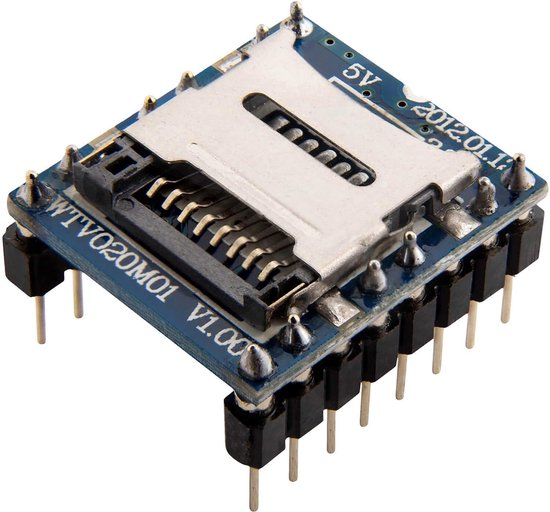 AZDelivery WTV020 Sound Audio Module SD-kaart compatibel met Arduino ...