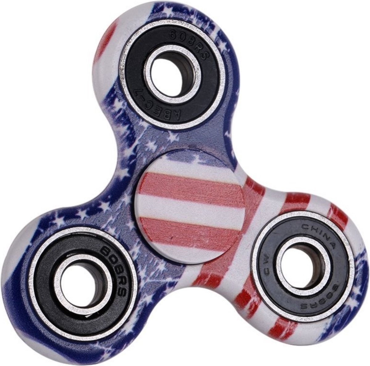 Fidget spinner 'USA' - Langdurige spin - Hoogwaardig merk Hand spinner ...