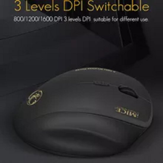 IMICE G6 2.4GHz Wireless Mouse 1600 DPI Adjustable Ergonomic Vertical ...