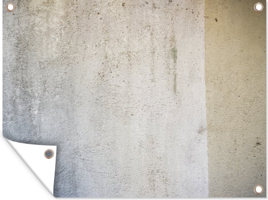 Tuin decoratie Beton - Muur - Grijs - 40x30 cm - Tuindoek | bol.com