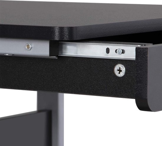 Computertafel bureau PC tafel lade met 4 wielen ca. 56 x 51 x 79 cm ...