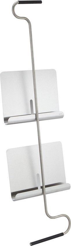 Blomus krantenhouder/magazinehouder staand VOLO inox mat | bol.com