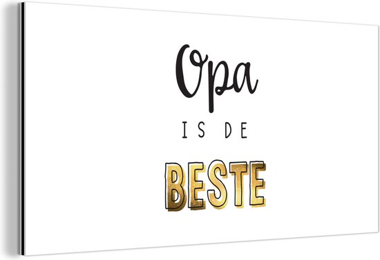 Wanddecoratie Metaal - Aluminium Schilderij Industrieel - Vaderdag ...