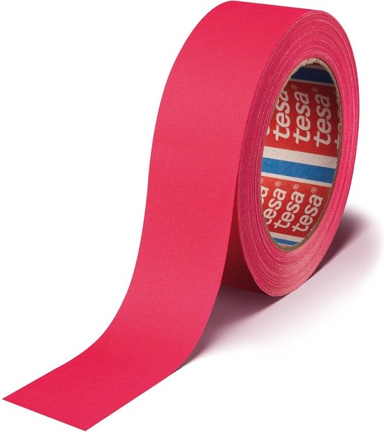 Tesa Textieltape 4671 - Neon-pink, 25 m x 19 mm - 04671-00051-10 | bol